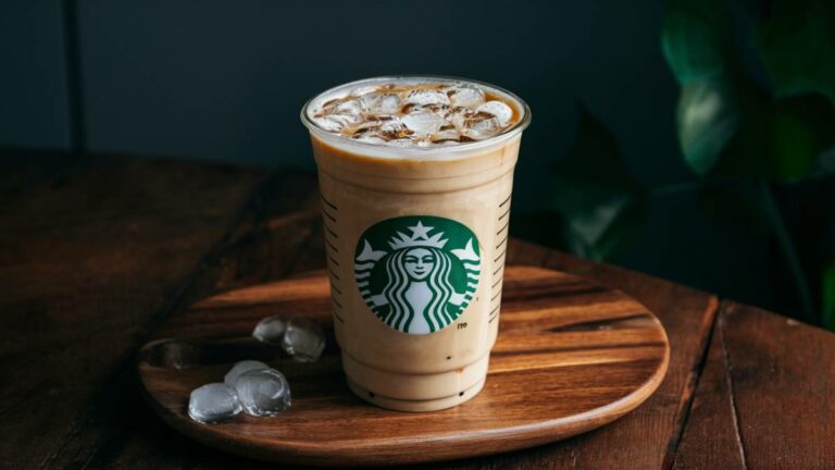 Grande Iced Americano with Toffee Nut and Milk