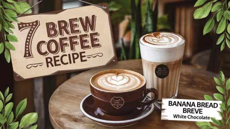 7 Brew Banana Bread Breve with White Chocolate Recipe