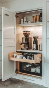 10 Clever Hidden Coffee Bar Ideas for a Clutter-Free Kitchen